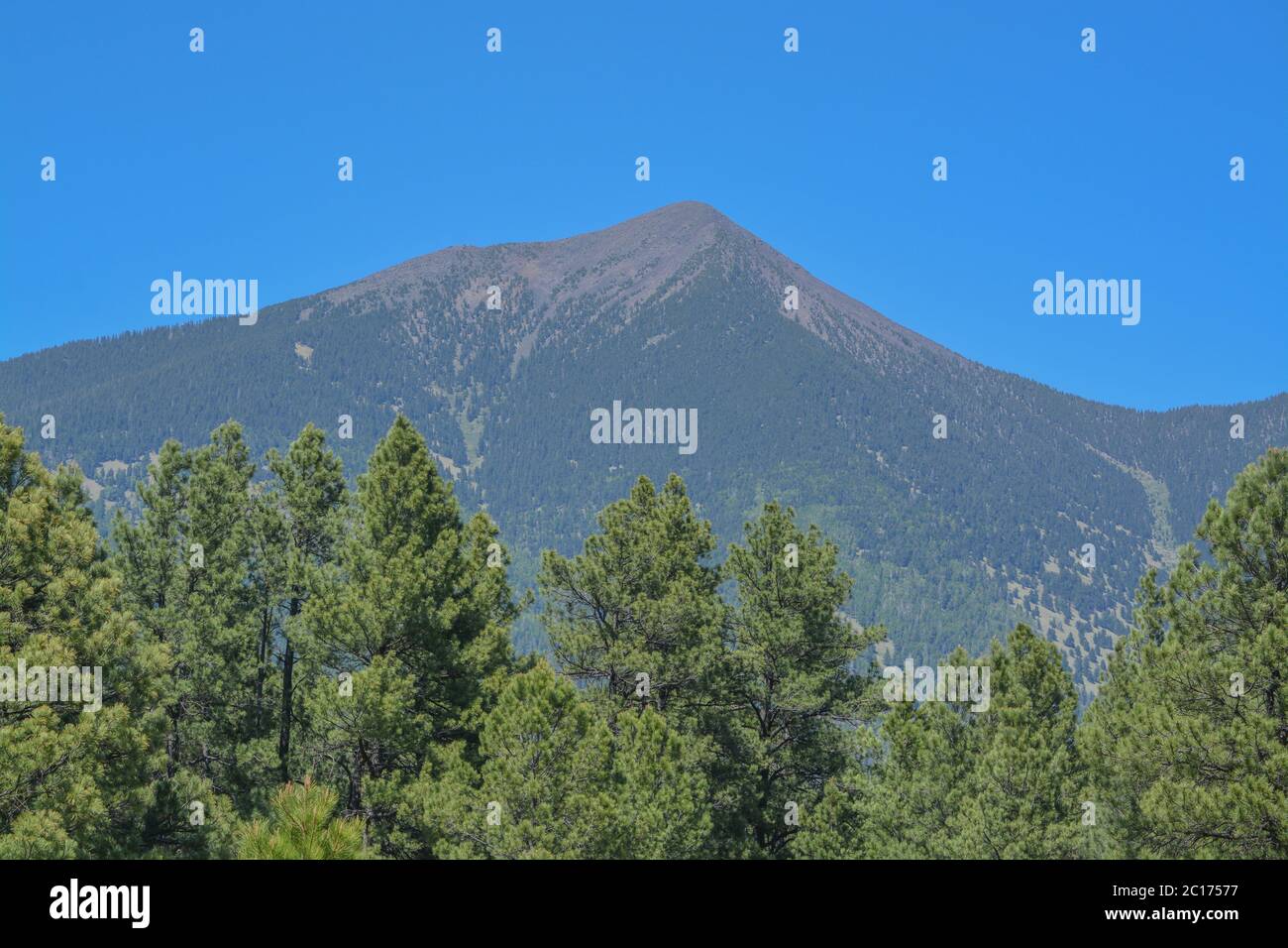 The view of Mount Humphreys and its Agassiz Peak. One of the San ...