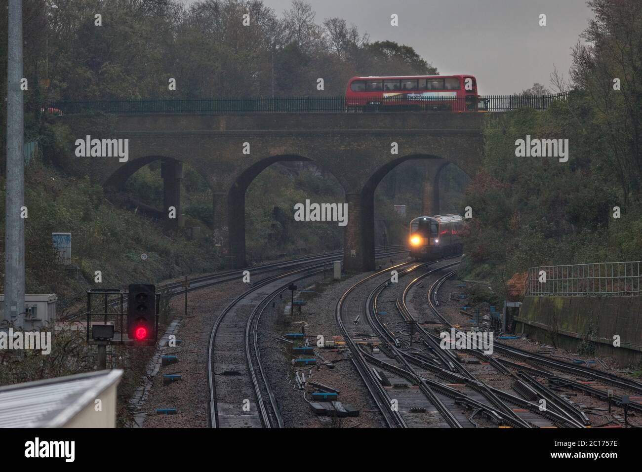 South West Trains class 444 train 444026 approaching from Surbiton on ...