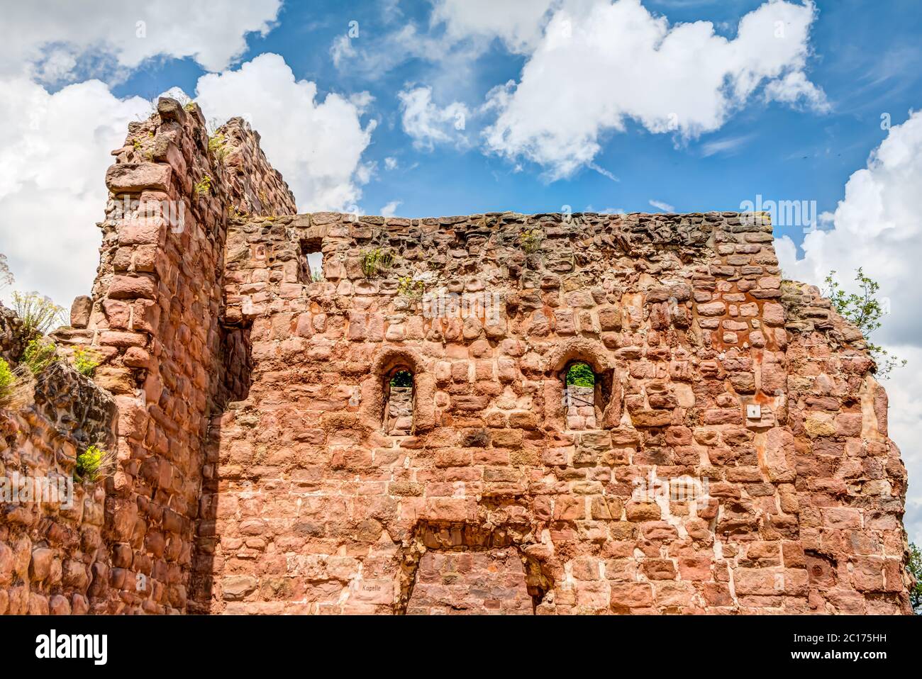 Upper castle of the Kyffhauser monument of Emperor William and ...