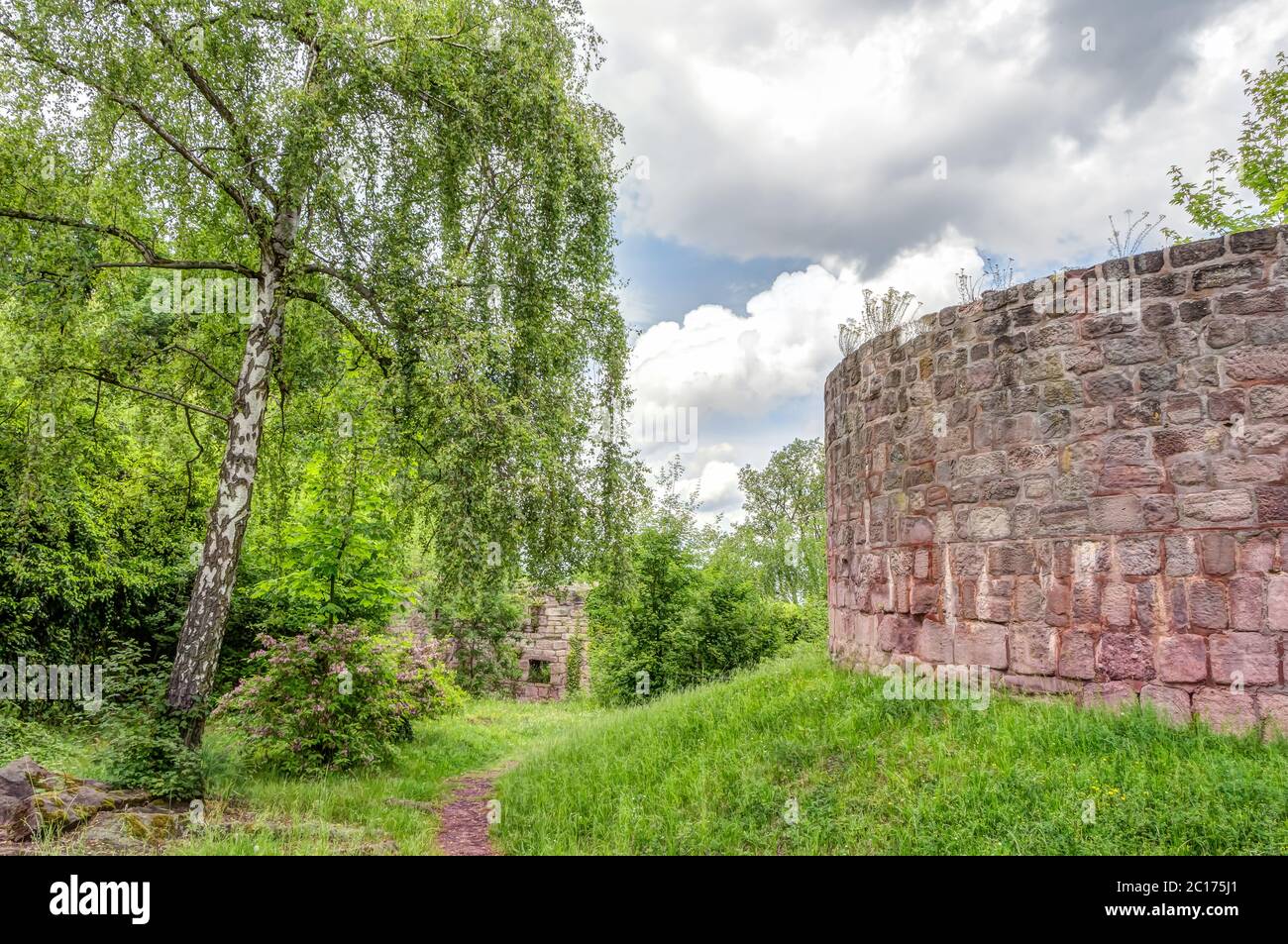 Upper castle of the Kyffhauser monument of Emperor William and ...