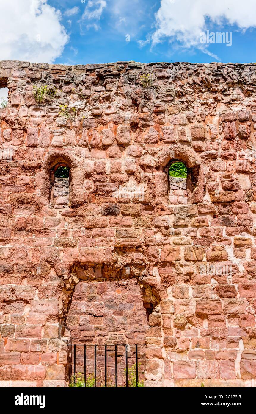 Upper castle of the Kyffhauser monument of Emperor William and ...