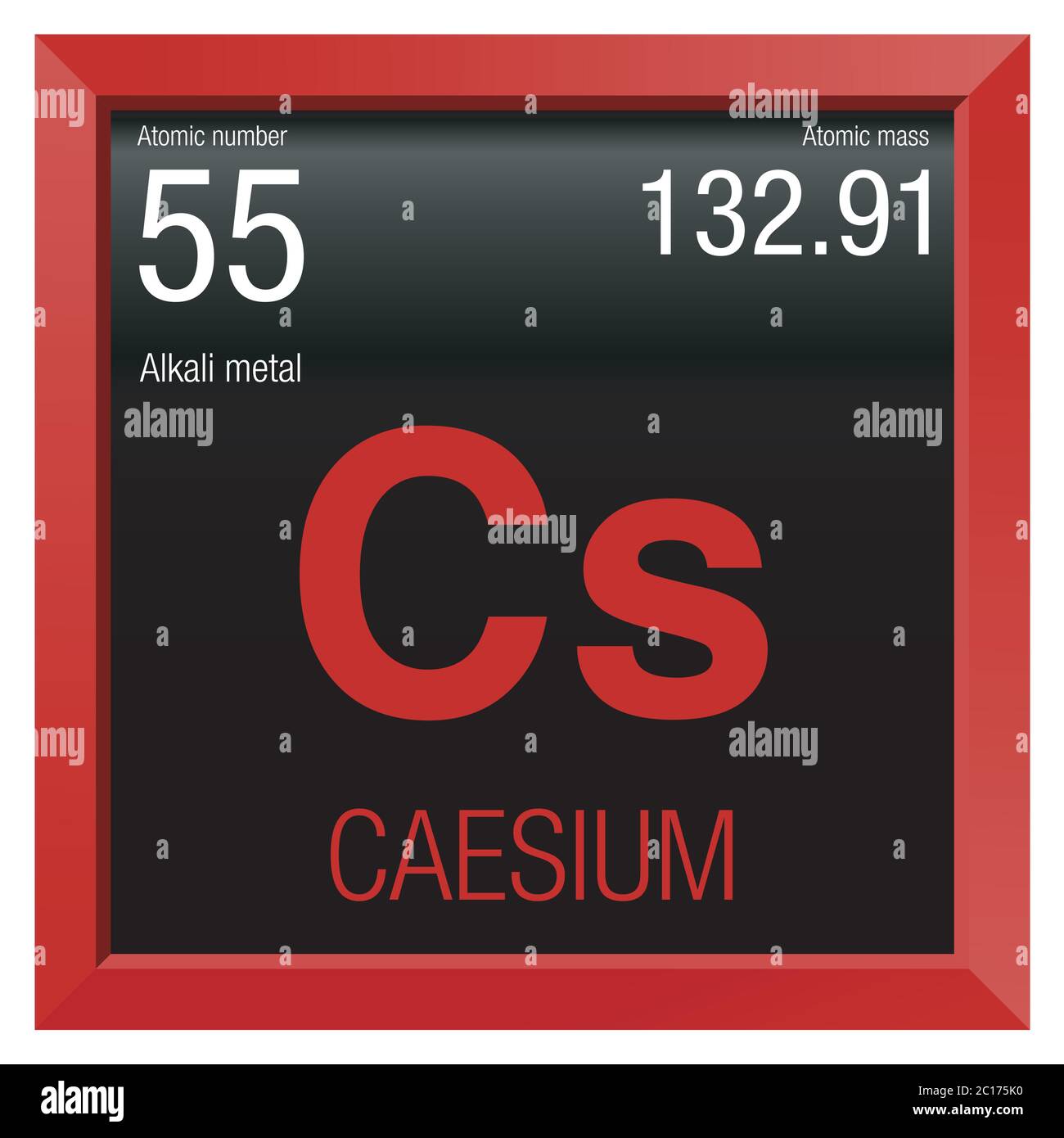 Atomic number 55 Stock Vector Images - Alamy
