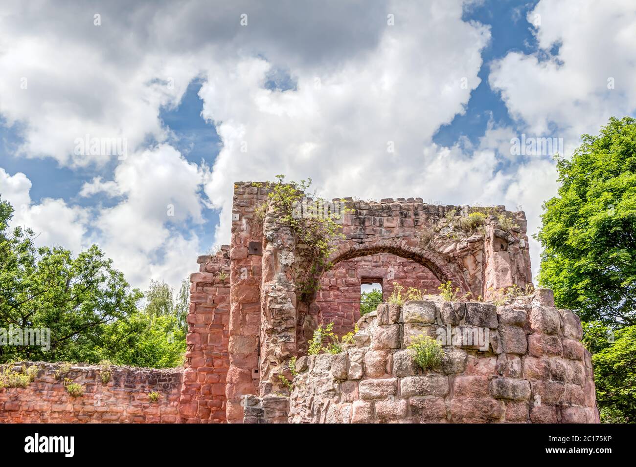 Upper castle of the Kyffhauser monument of Emperor William and ...