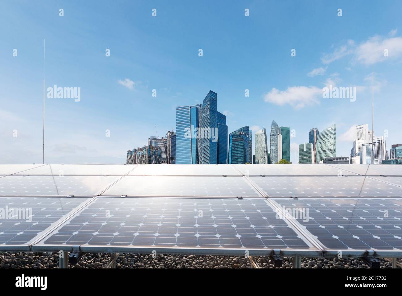 empty panel with modern buildings Stock Photo - Alamy