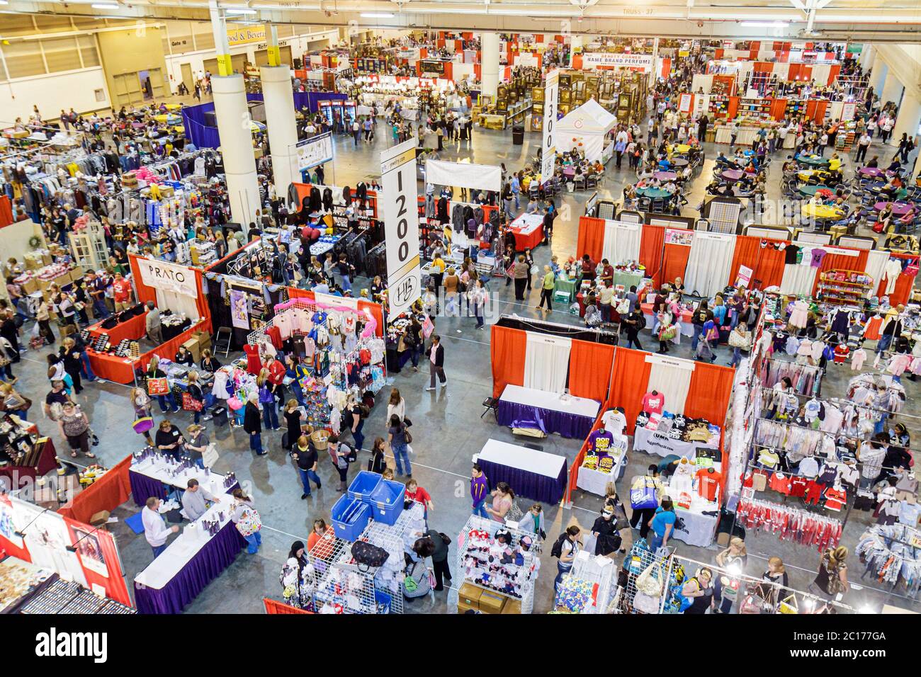 New Orleans Louisiana,New Orleans Ernest N. Morial Convention Center,centre,exhibit floor,booth ...