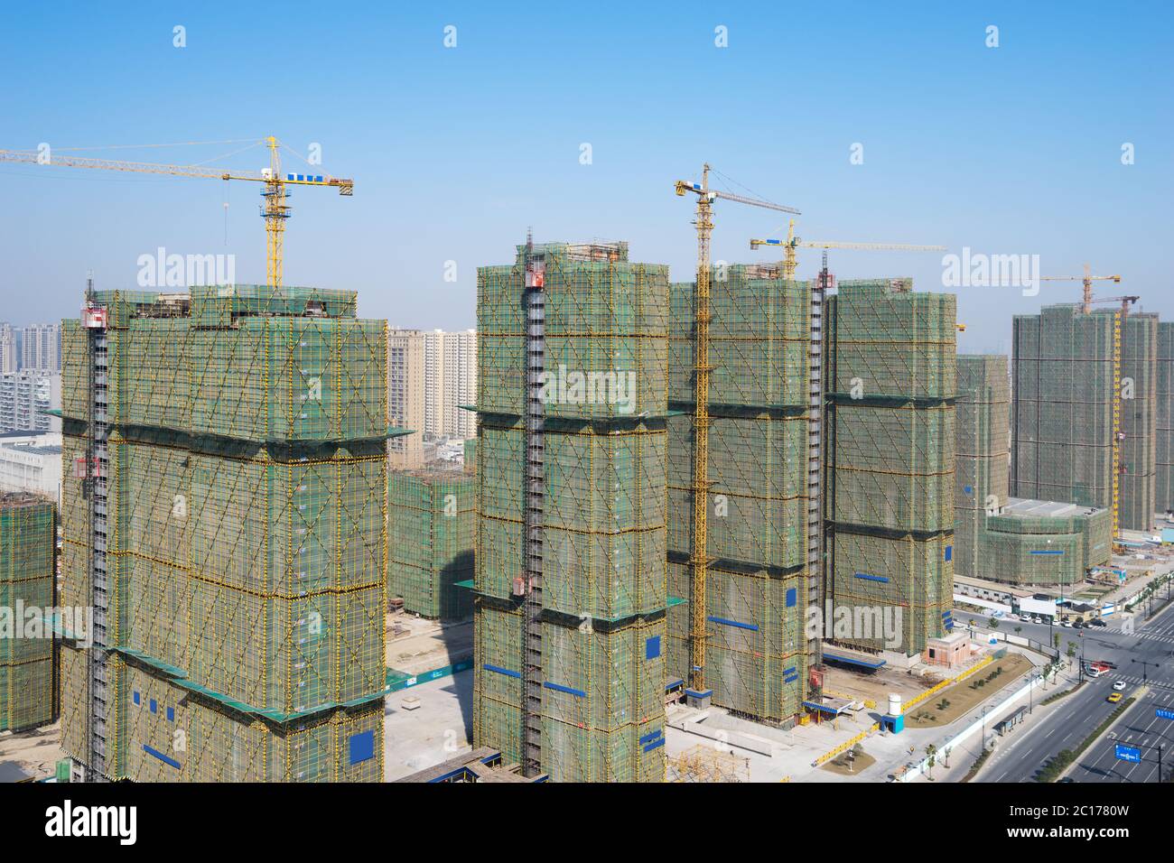 construction site in modern city Stock Photo - Alamy