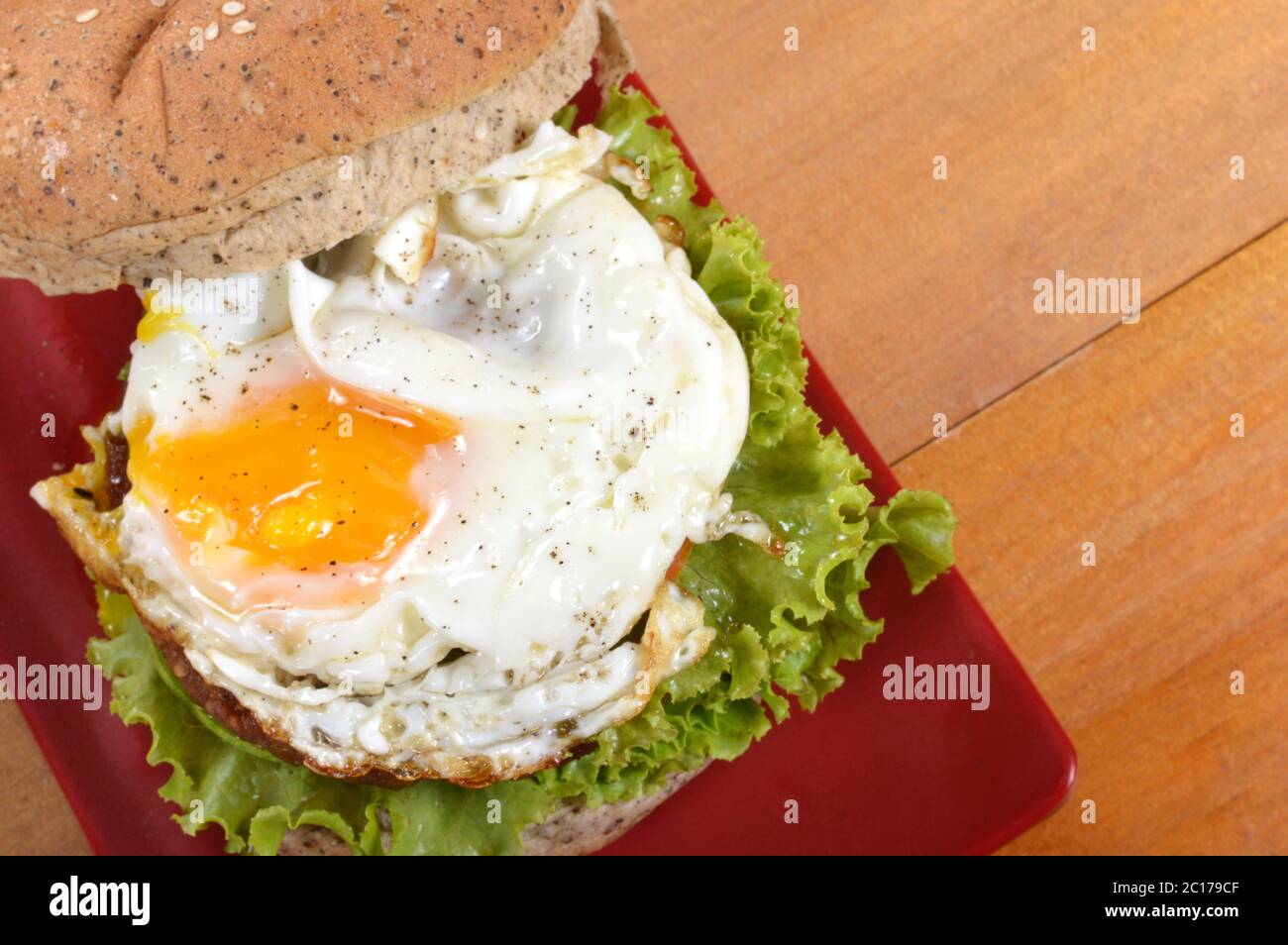 Burger with black pepper Stock Photo - Alamy
