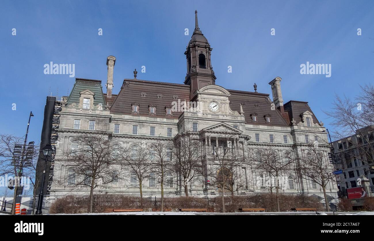Montreal is the cultural capital of Canada. Beautiful city Stock Photo ...