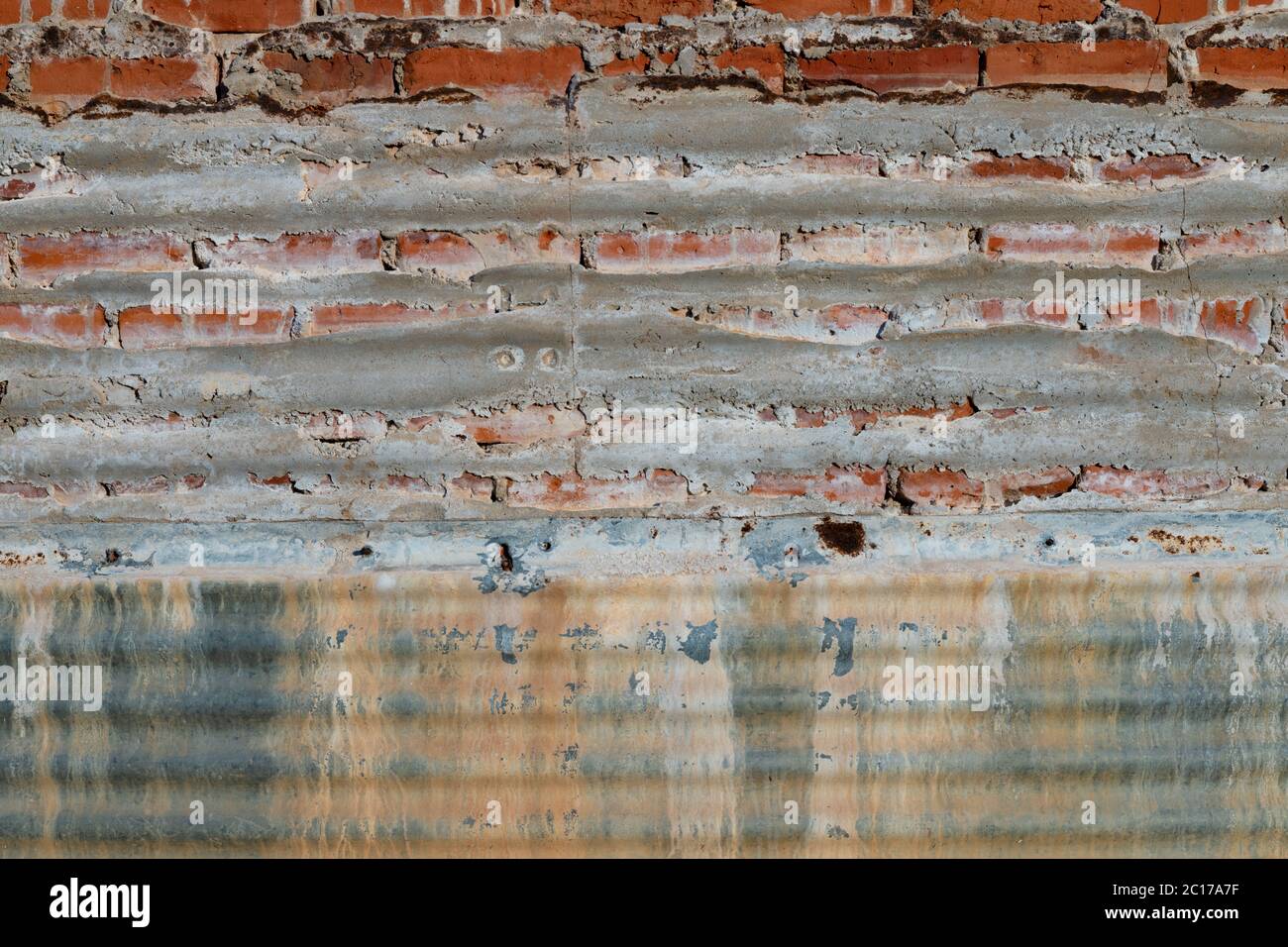 Closeup of weathered brick wall texture Stock Photo - Alamy