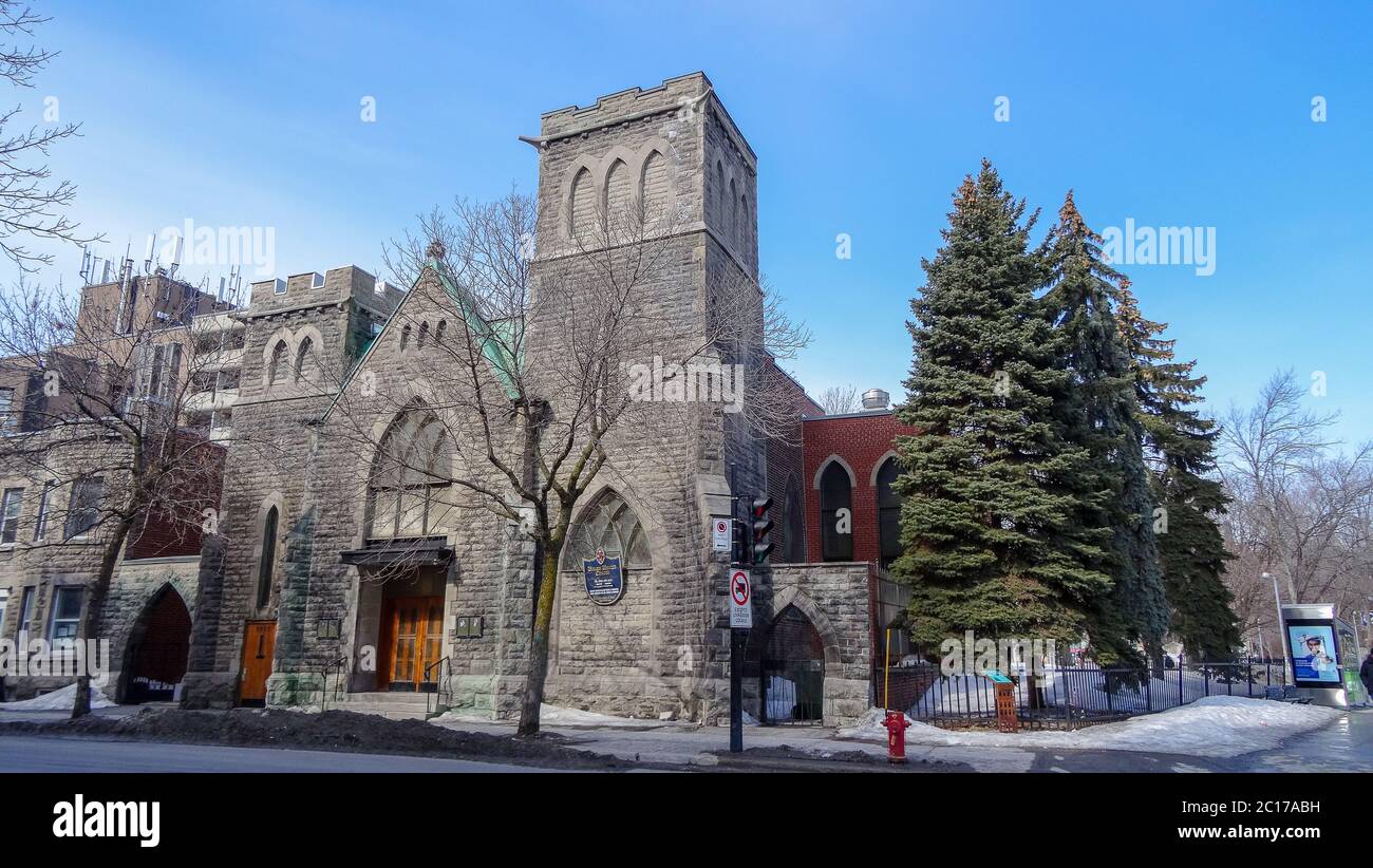 Montreal is the cultural capital of Canada. Beautiful city Stock Photo ...