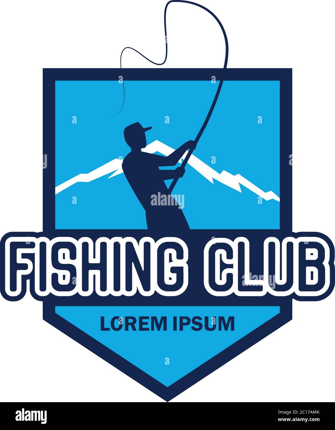 fishing logo with text space for your slogan / tag line, vector ...