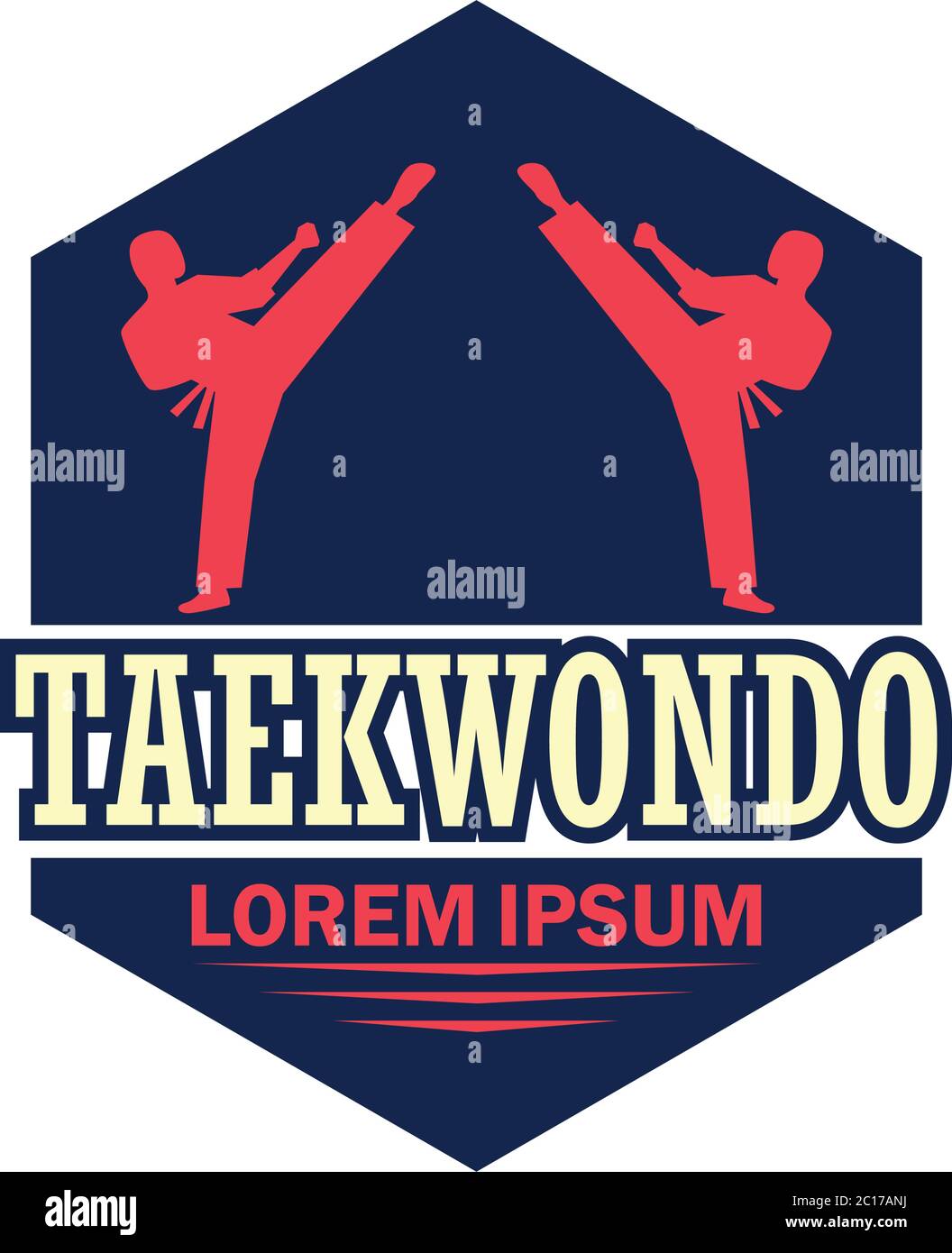 taekwondo martial logo with text space for your slogan / tag line ...