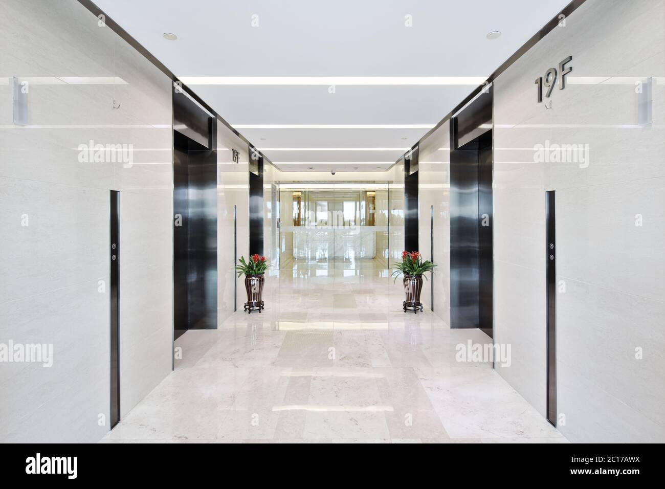 interior of modern elevator lobby Stock Photo - Alamy