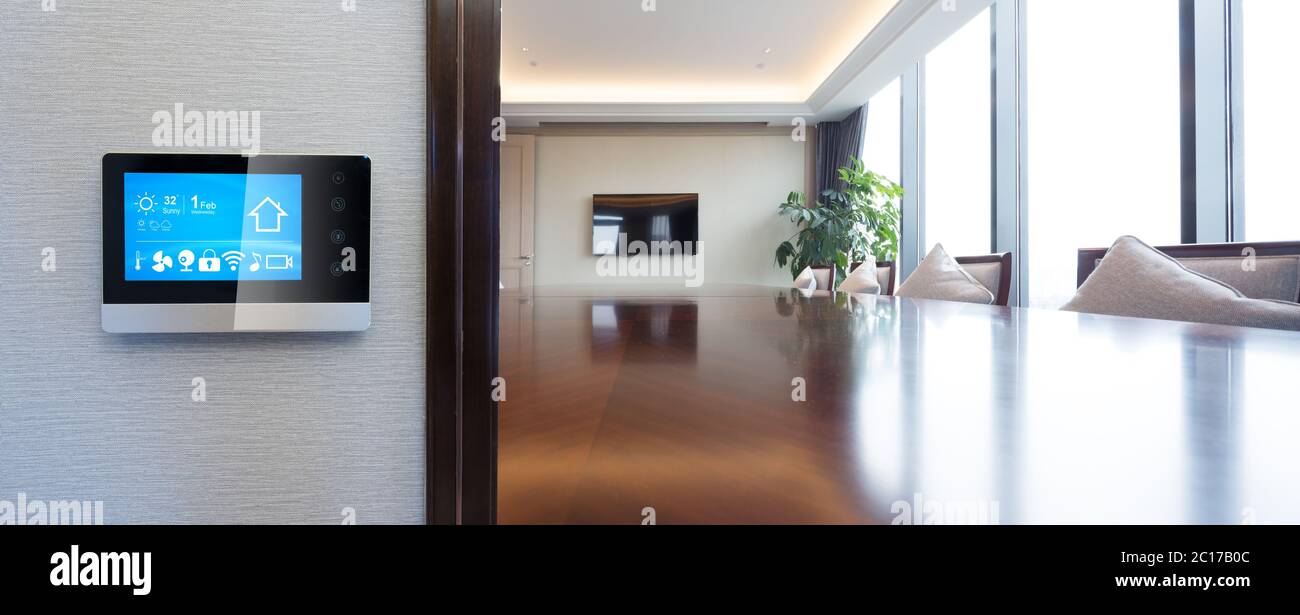 digital screen in smart home Stock Photo - Alamy