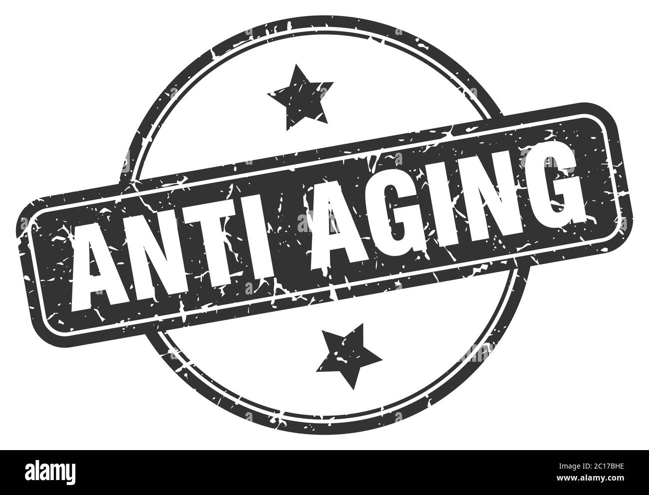 anti aging grunge stamp. anti aging round vintage stamp Stock Vector ...