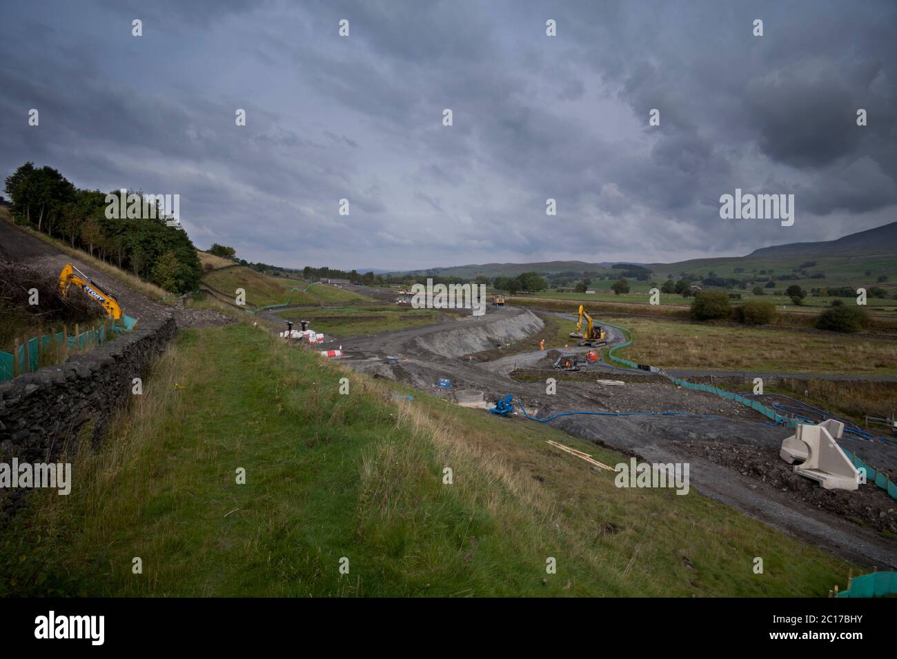 Construction of the freight siding for Arcow Quarry at Helwith Bridge ...