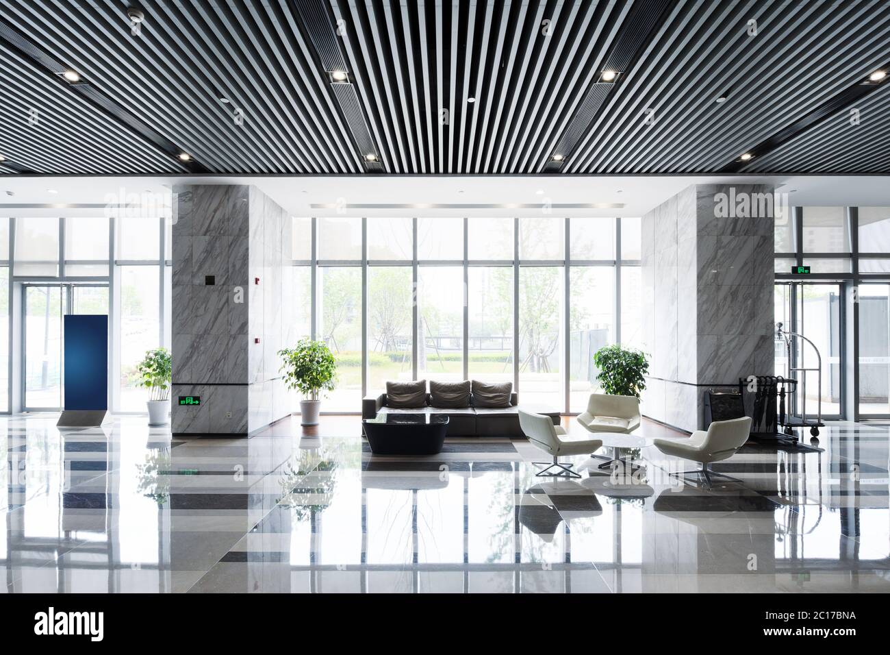 Modern hall interior hi-res stock photography and images - Alamy