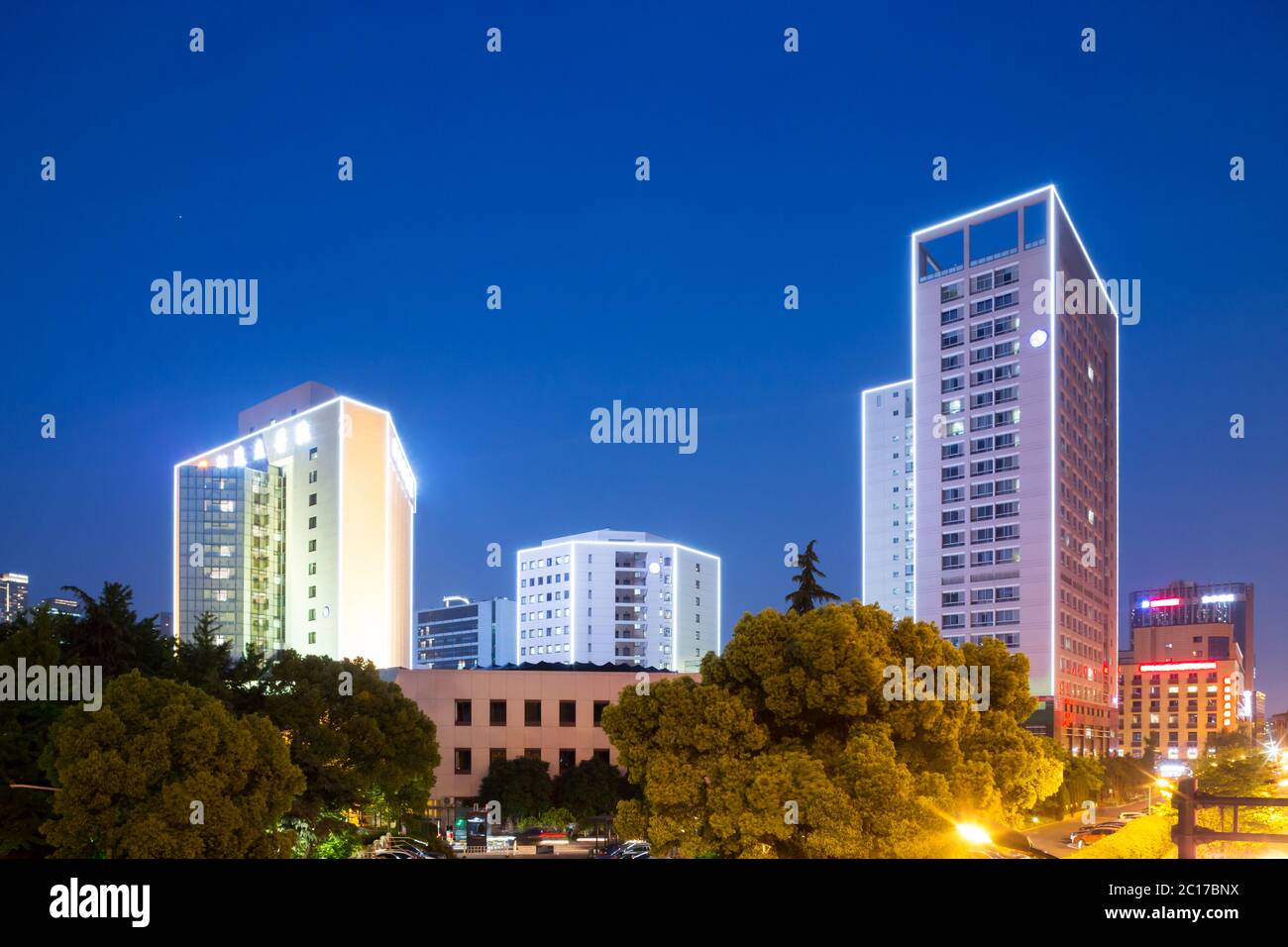 modern buildings in midtown of modern city Stock Photo - Alamy