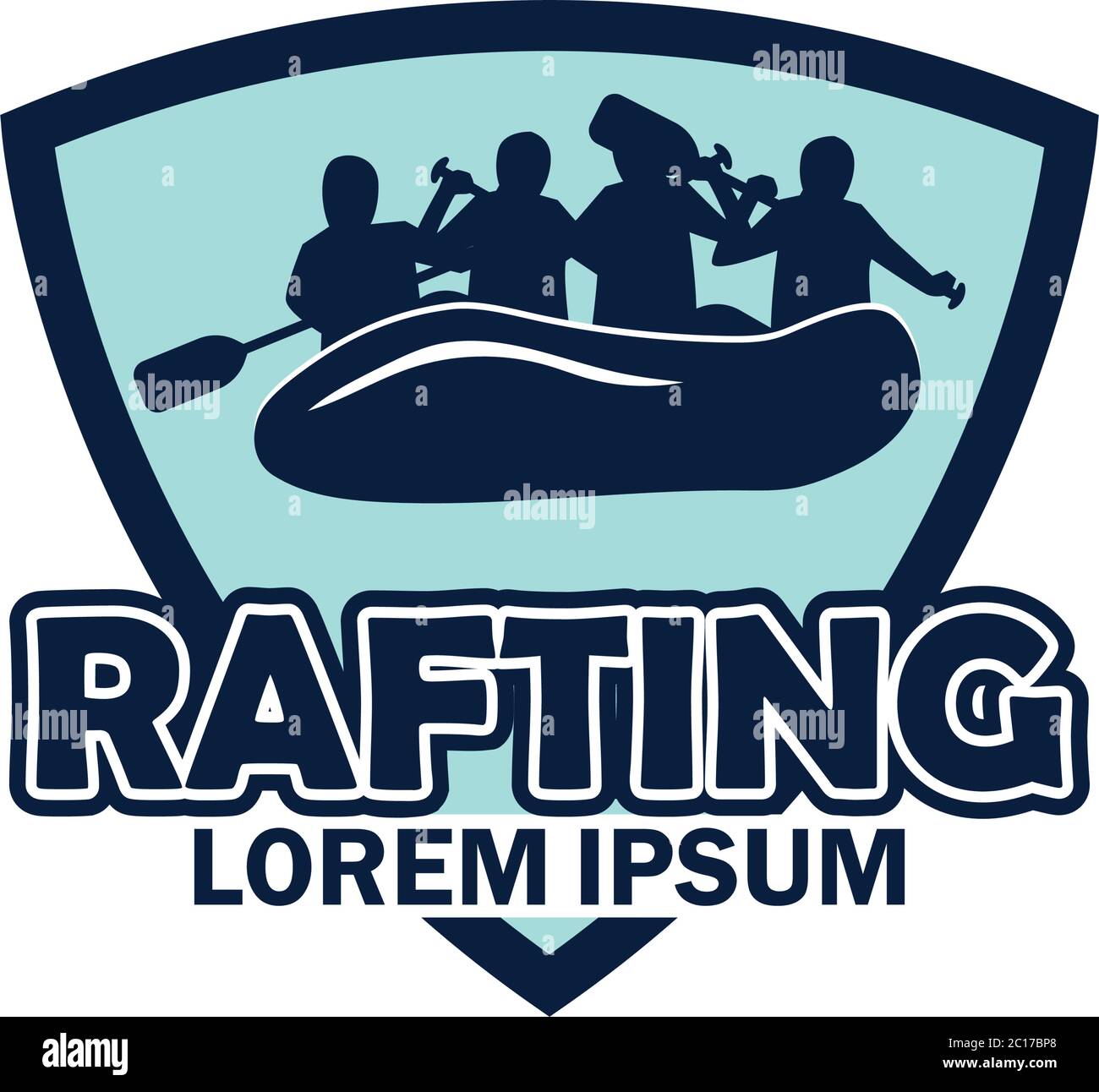 rafting logo with text space for your slogan / tag line, vector ...