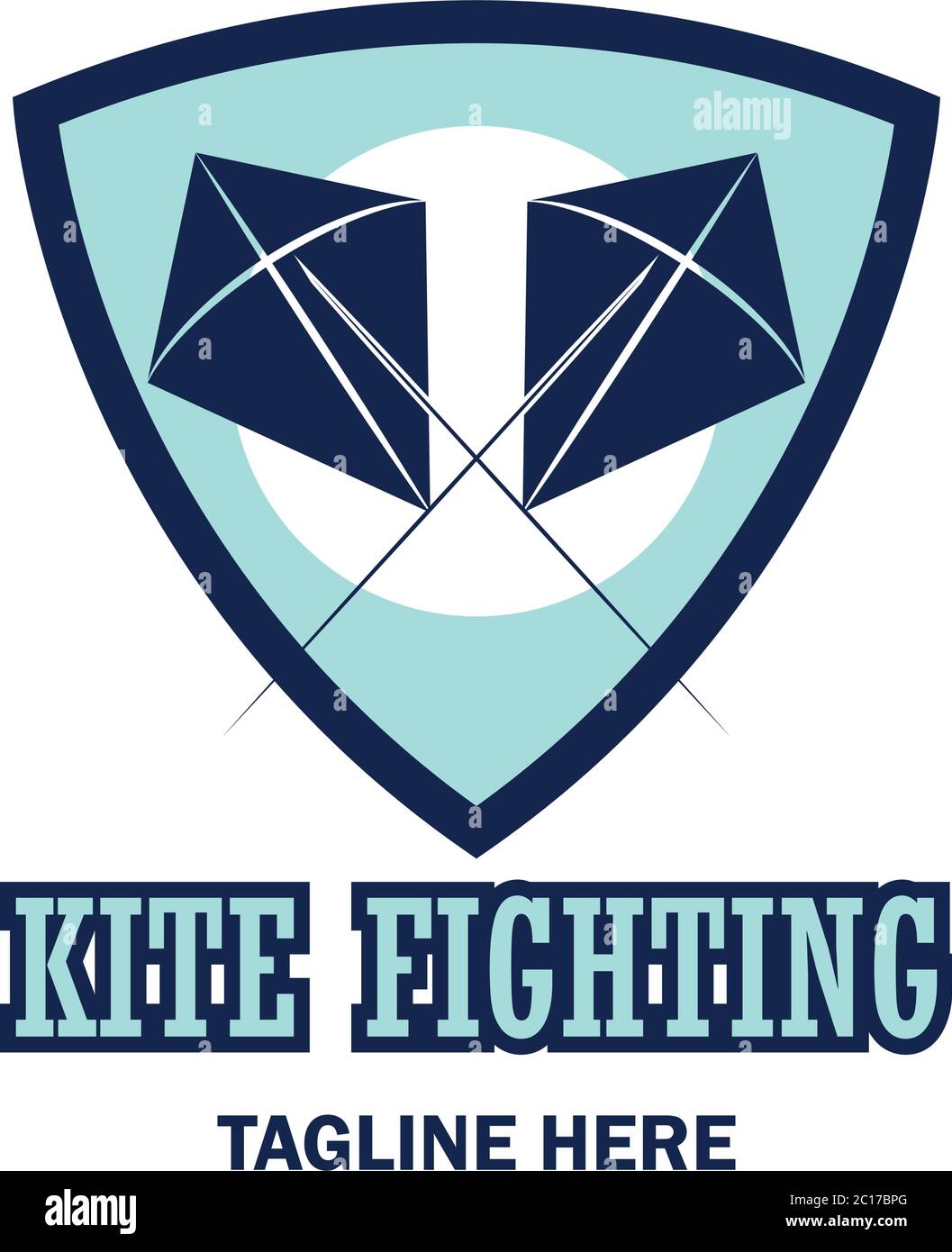 kite fighting logo with text space for your slogan / tag line, vector ...