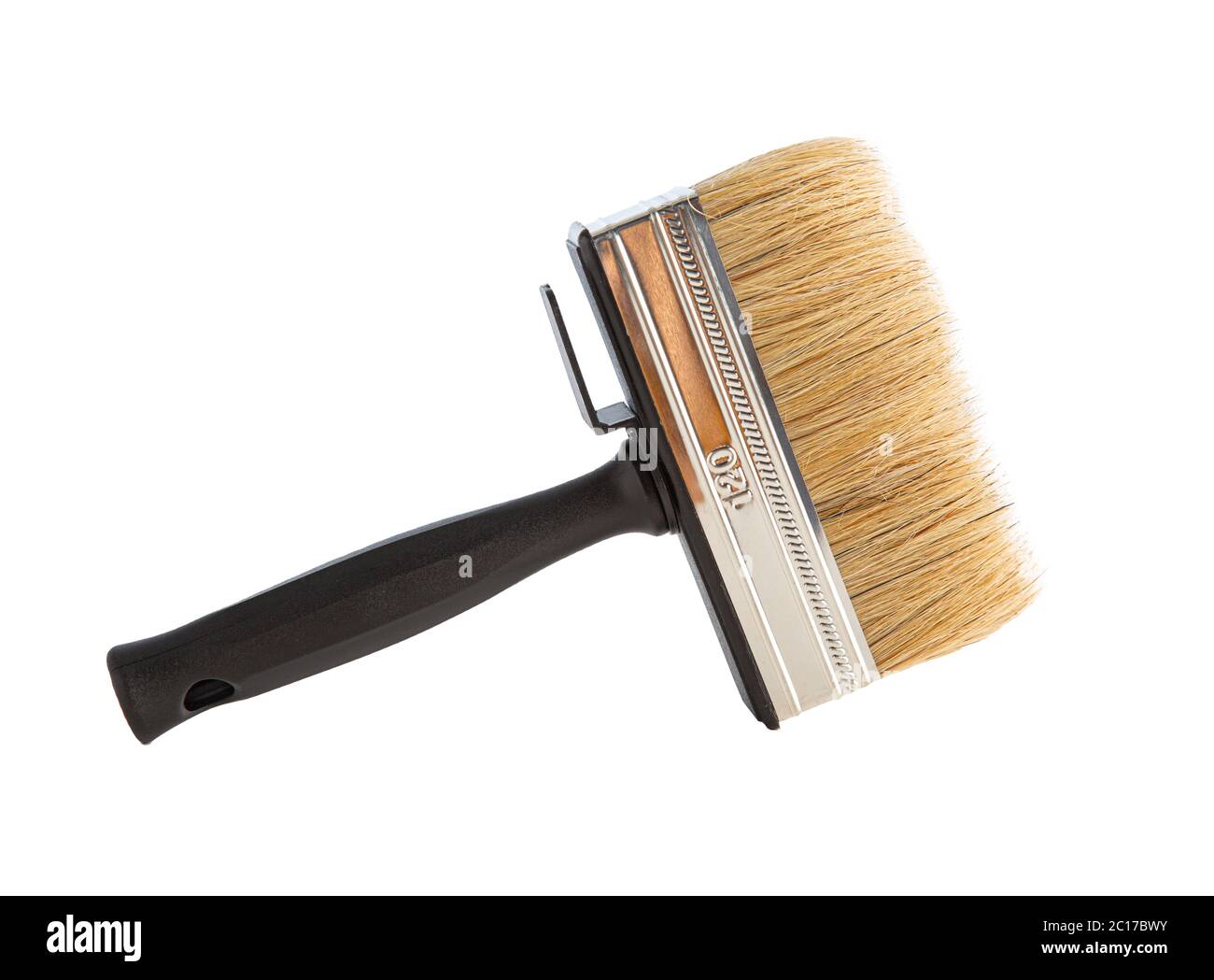 Brush for cut-out wallpaper on a white background Stock Photo - Alamy