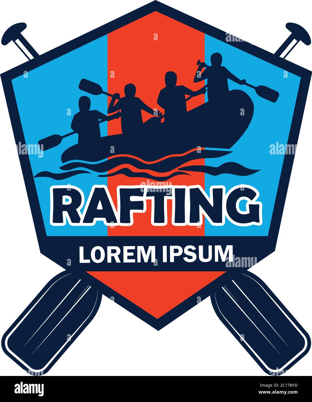 Adventure kayaking Stock Vector Images - Alamy