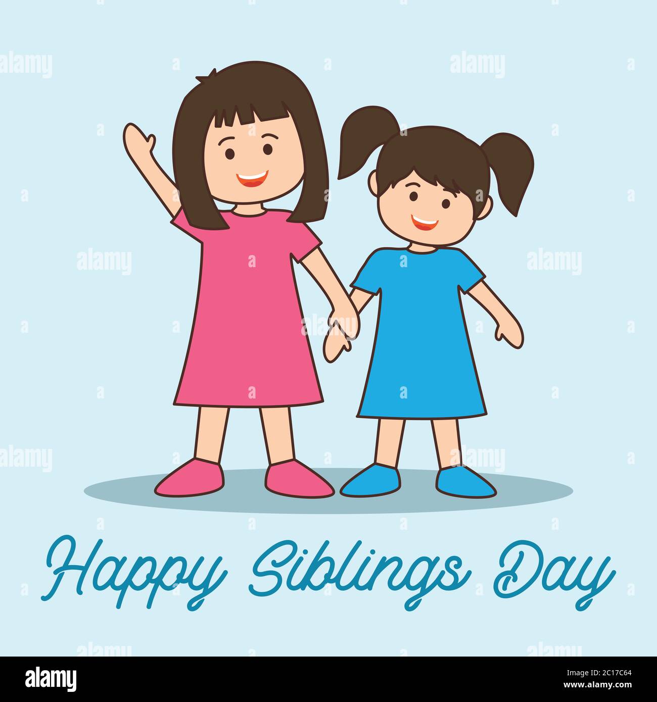 Siblings Cartoon High Resolution Stock Photography and Images - Alamy