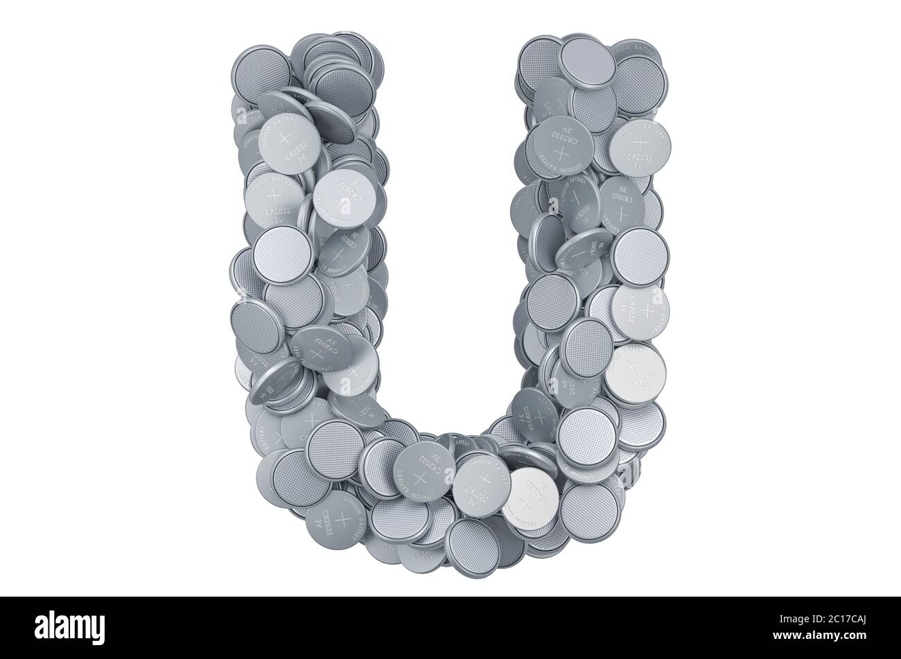 Letters coins on white Cut Out Stock Images & Pictures - Alamy