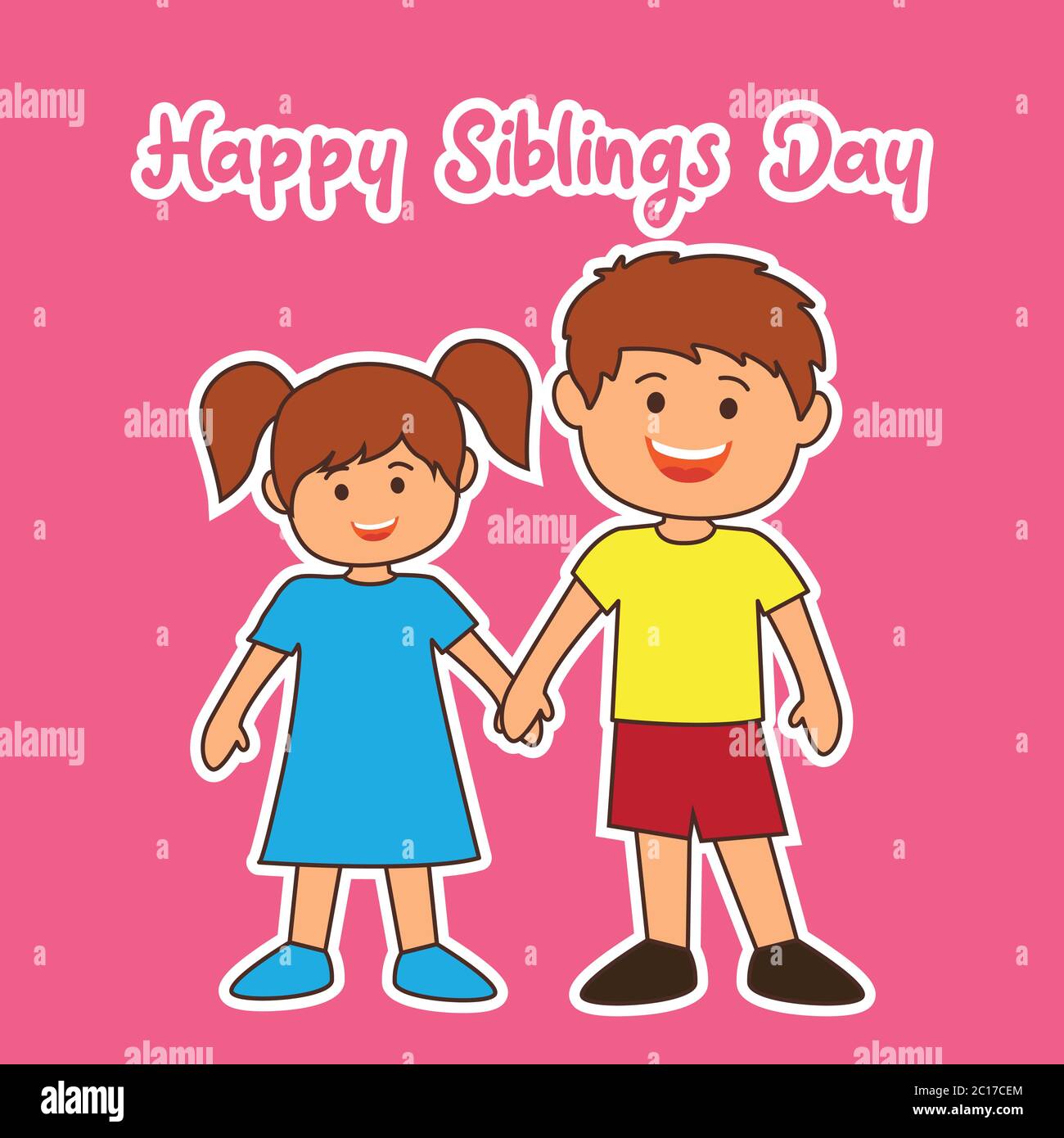 Siblings Cartoon High Resolution Stock Photography and Images - Alamy