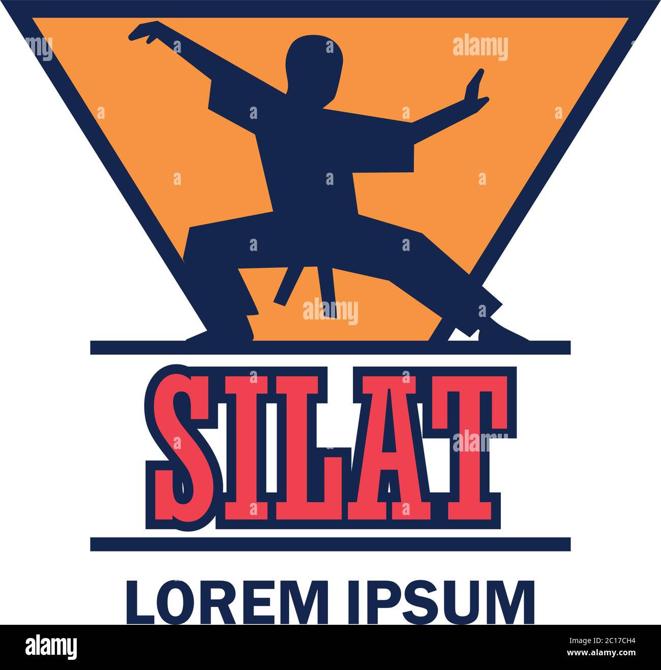 silat martial logo with text space for your slogan / tag line, vector ...