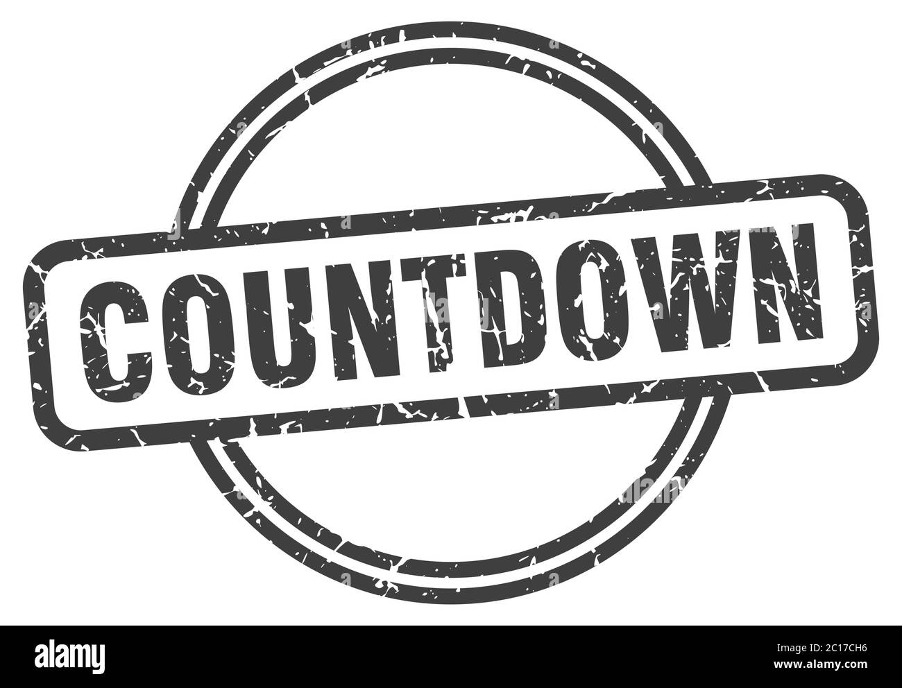countdown grunge stamp. countdown round vintage stamp Stock Vector ...