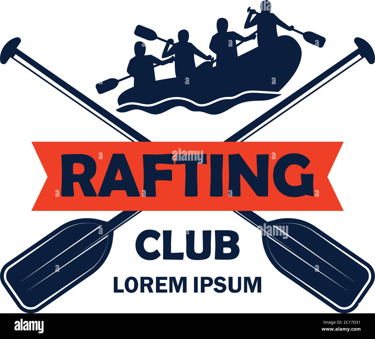 rafting logo with text space for your slogan / tag line, vector ...