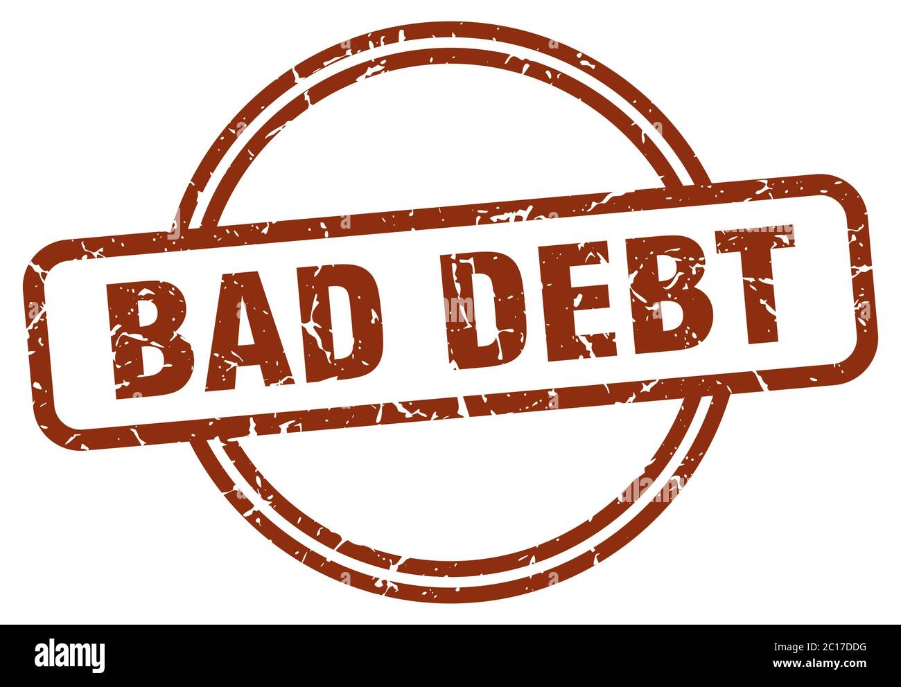 bad debt grunge stamp. bad debt round vintage stamp Stock Vector Image ...