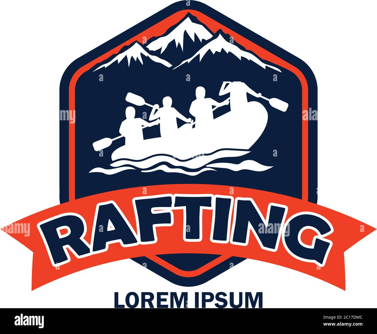 rafting logo with text space for your slogan / tag line, vector ...