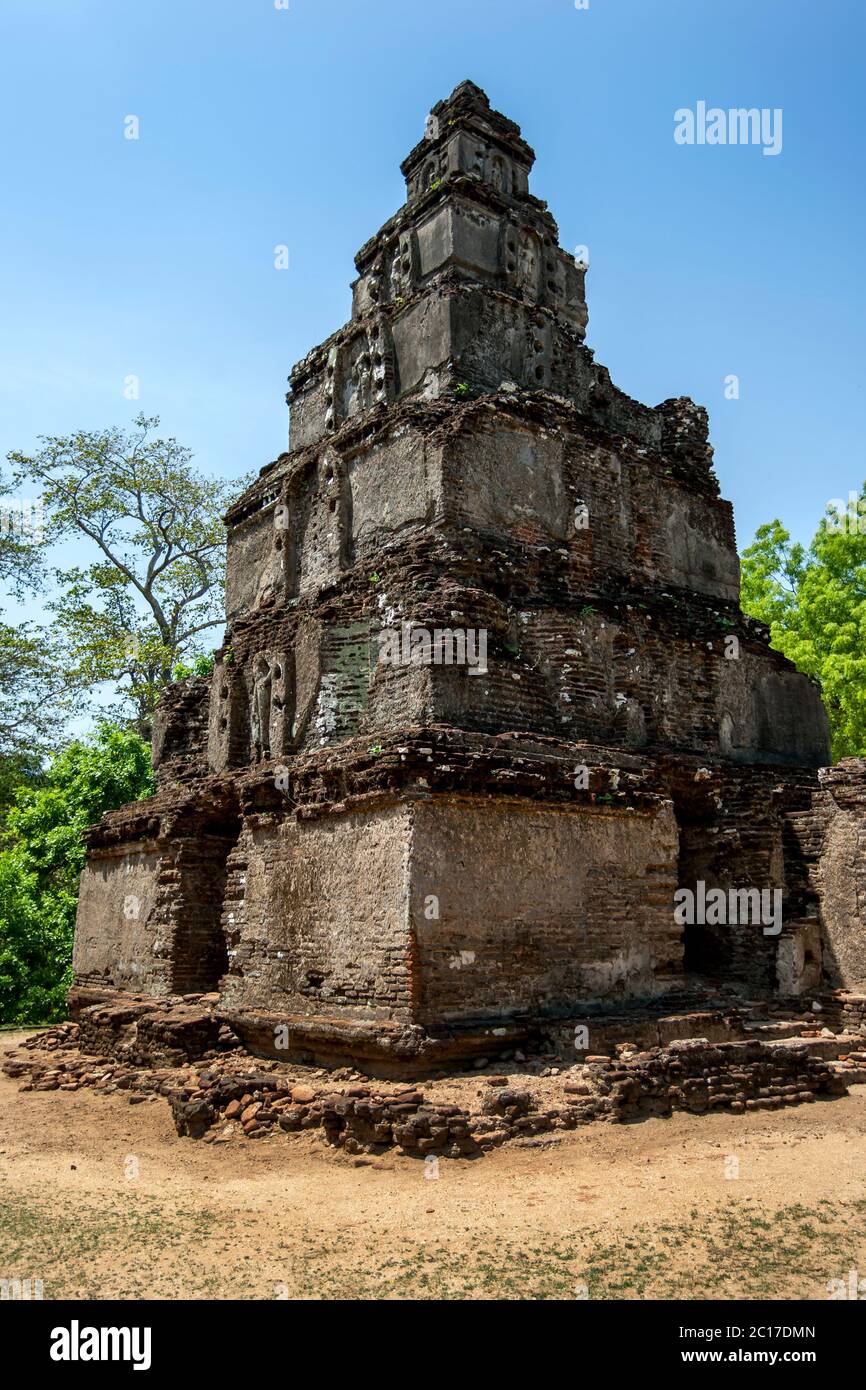 The ruins of the Thuparama Gedige within the Quadrangle at the ancient ...