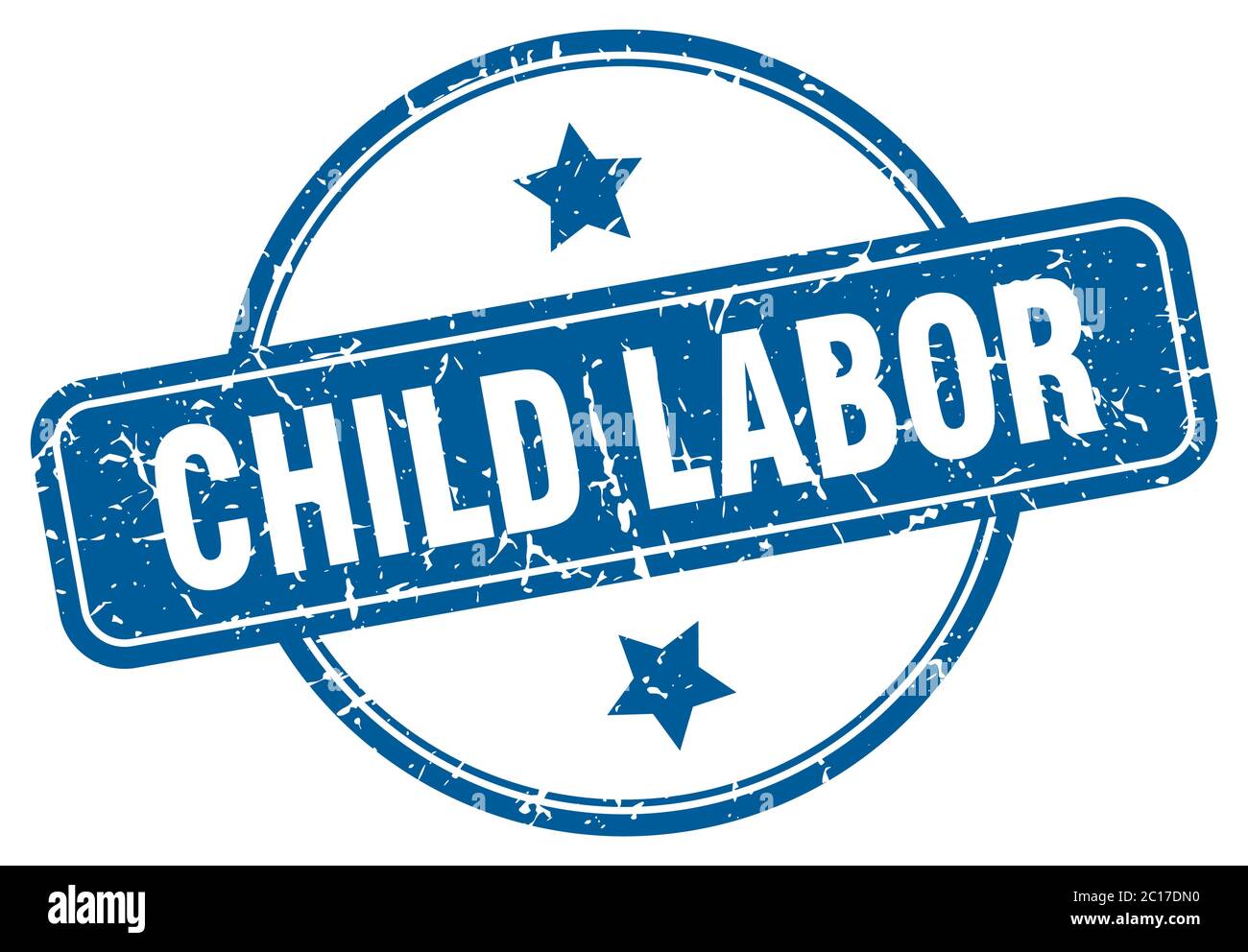 child labor grunge stamp. child labor round vintage stamp Stock Vector ...