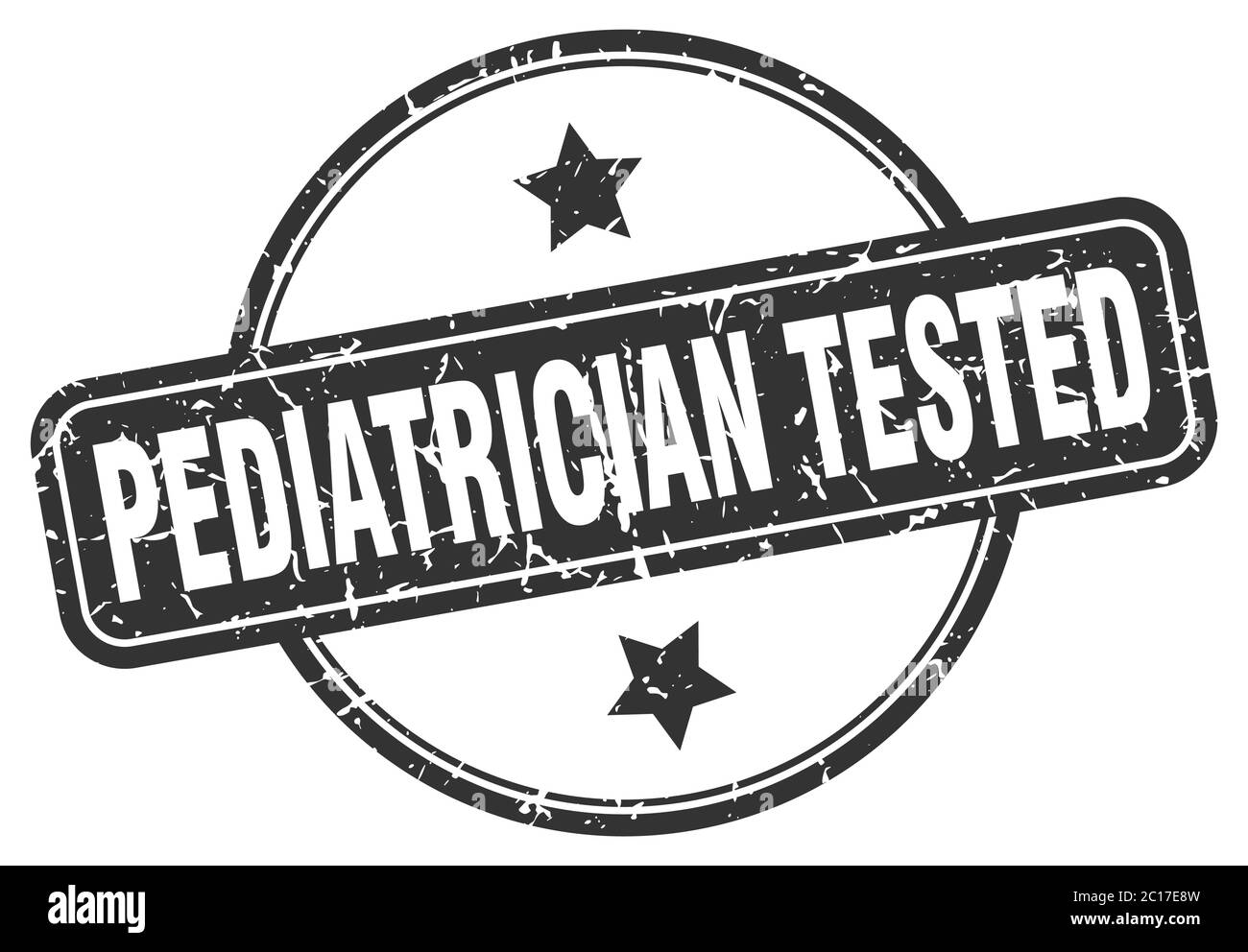 pediatrician tested grunge stamp. pediatrician tested round vintage ...