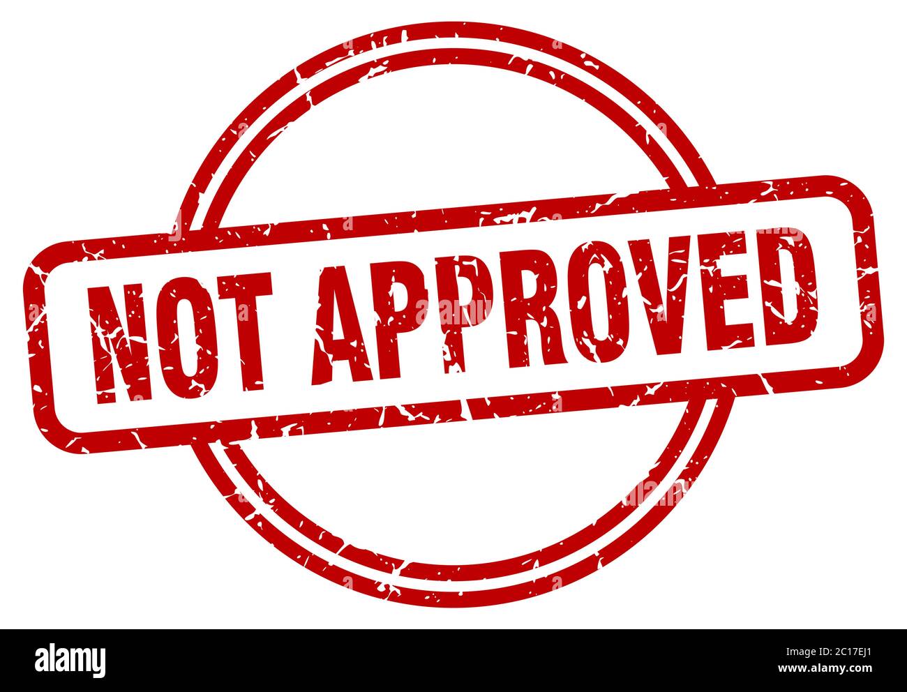 not approved grunge stamp. not approved round vintage stamp Stock ...