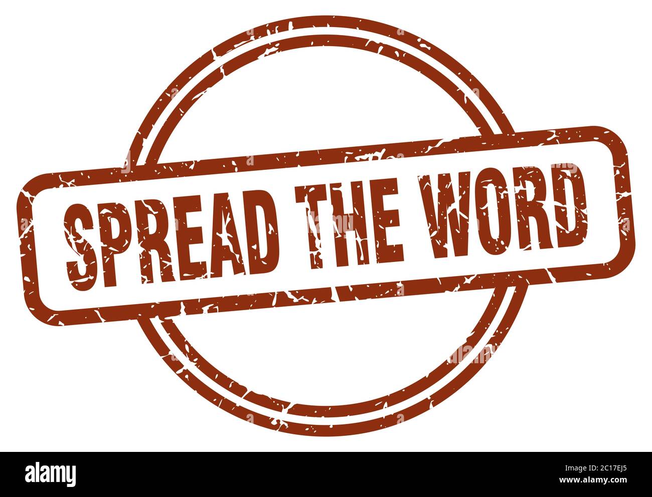 Spread the word rubber stamp hi-res stock photography and images - Alamy