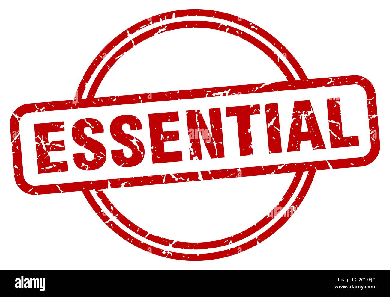 essential grunge stamp. essential round vintage stamp Stock Vector ...