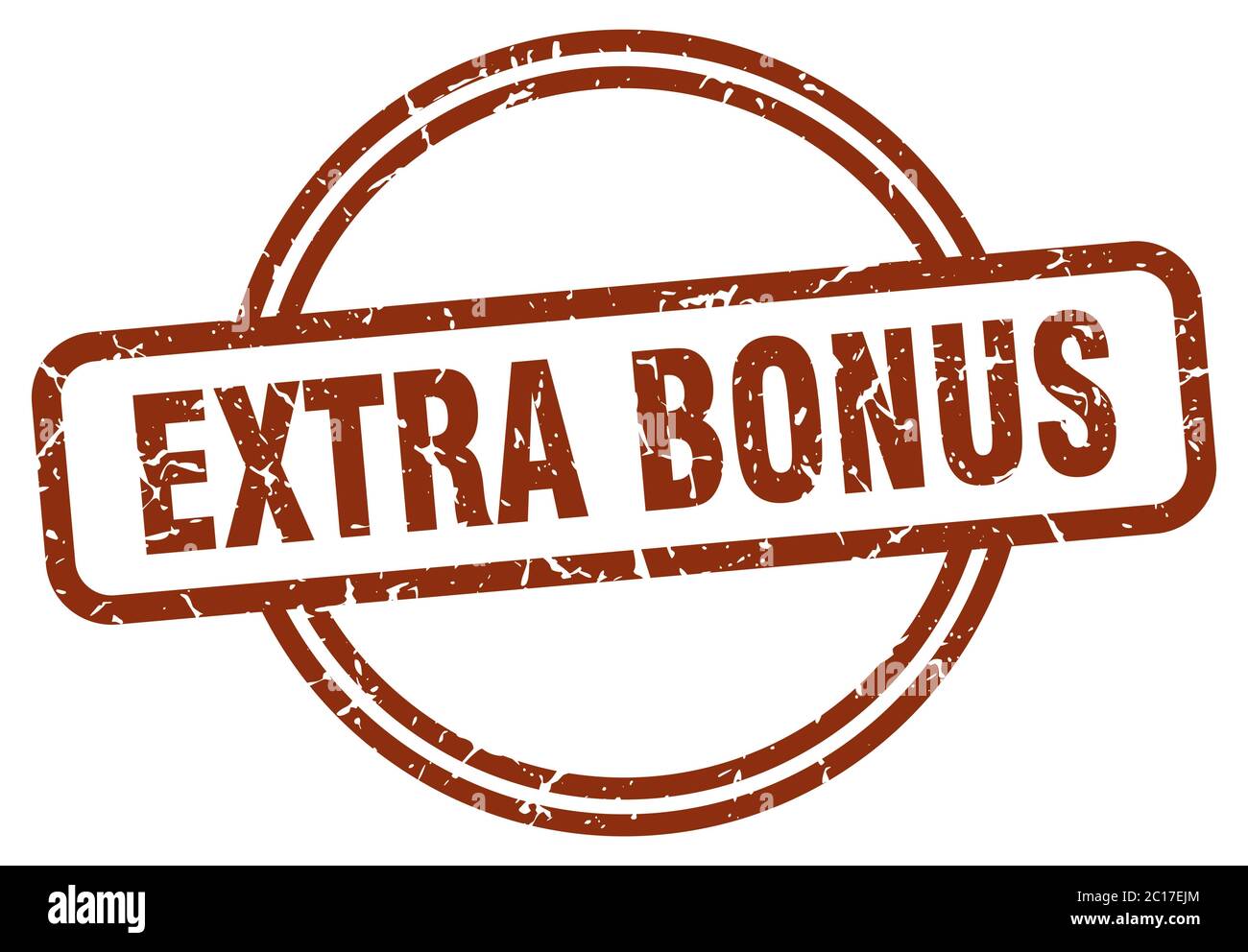 Extra bonus grunge stamp hi-res stock photography and images - Alamy