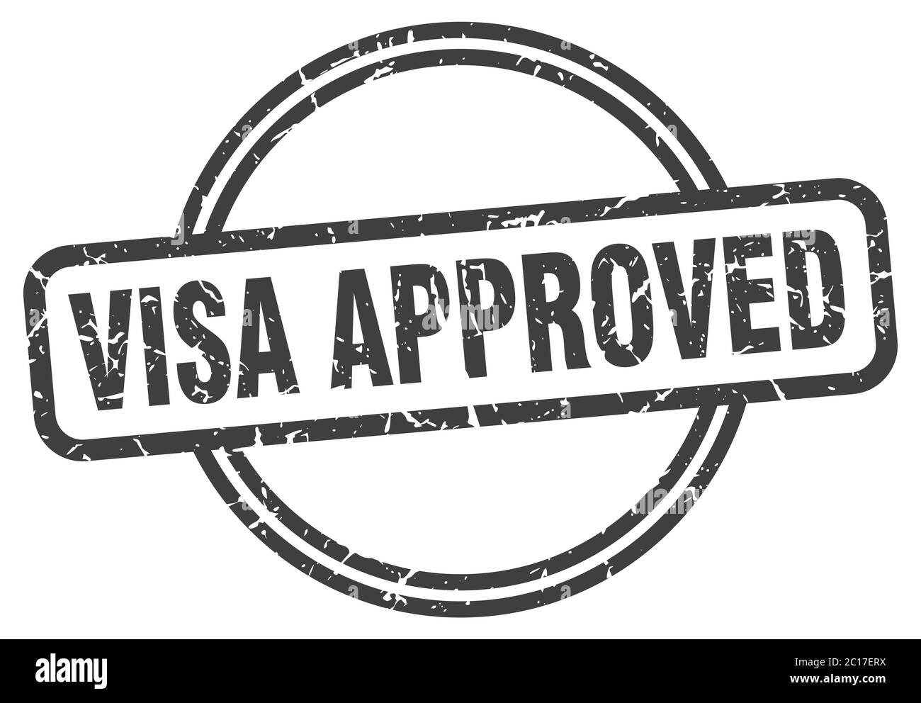 visa approved grunge stamp. visa approved round vintage stamp Stock ...