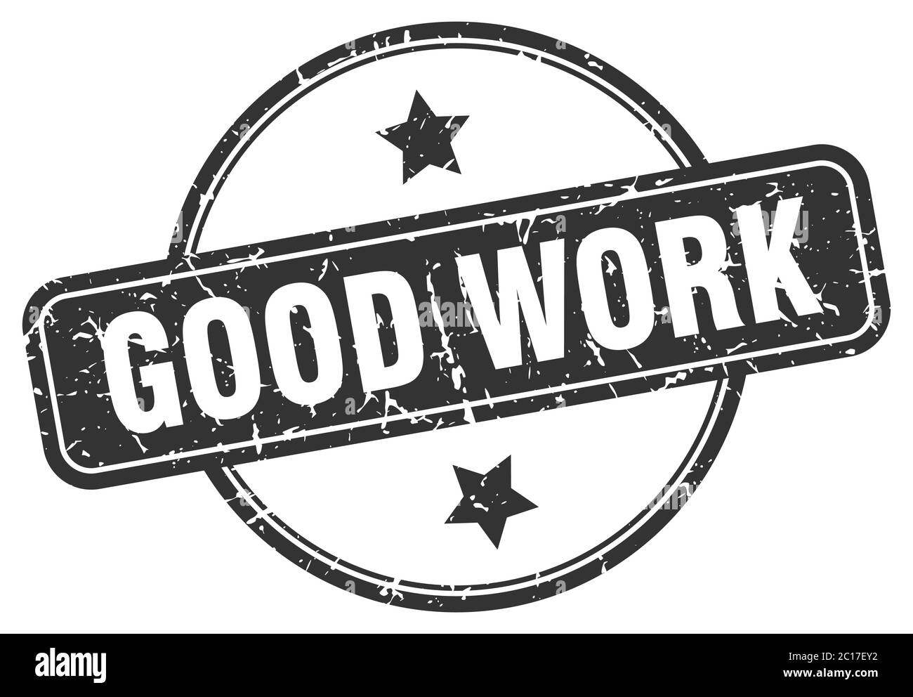 good work grunge stamp. good work round vintage stamp Stock Vector ...