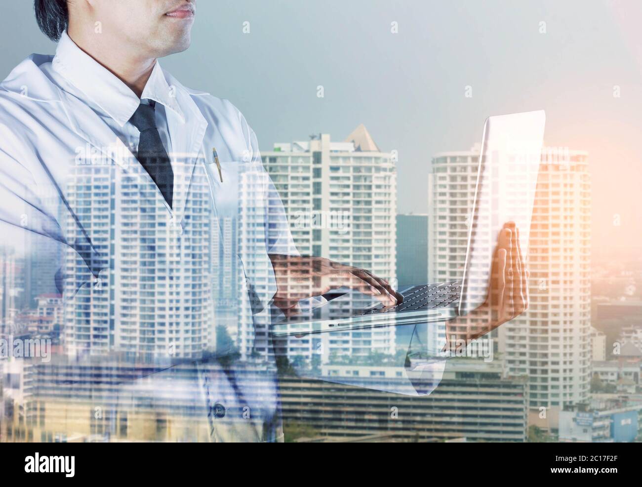 doctor with medical technology Stock Photo - Alamy