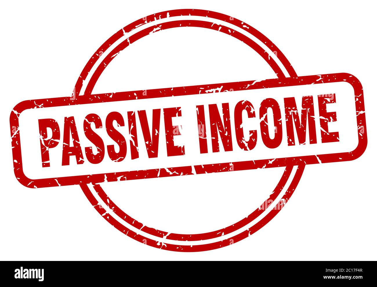 passive income grunge stamp. passive income round vintage stamp Stock ...
