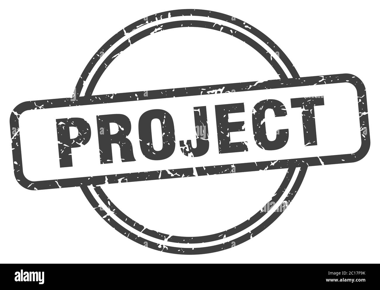 project grunge stamp. project round vintage stamp Stock Vector Image ...
