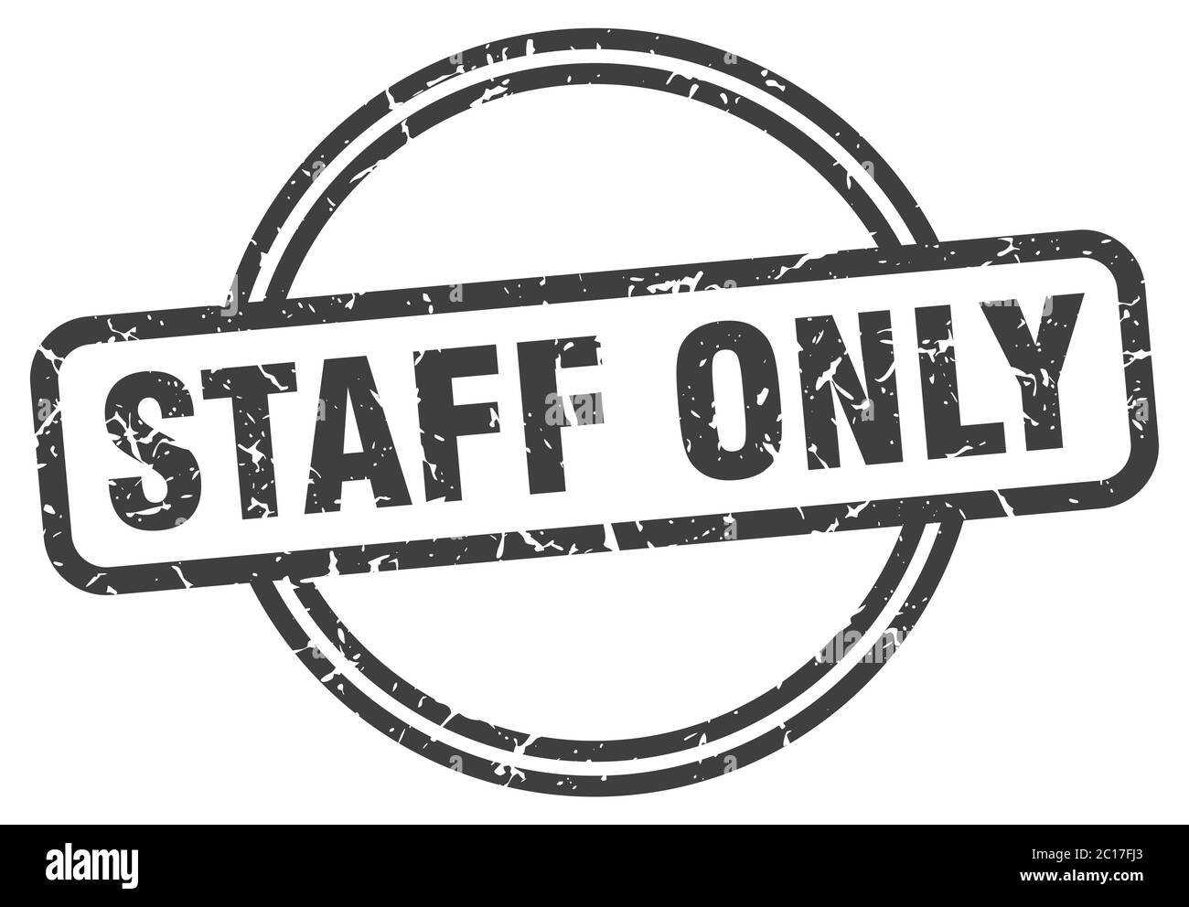 staff only grunge stamp. staff only round vintage stamp Stock Vector ...