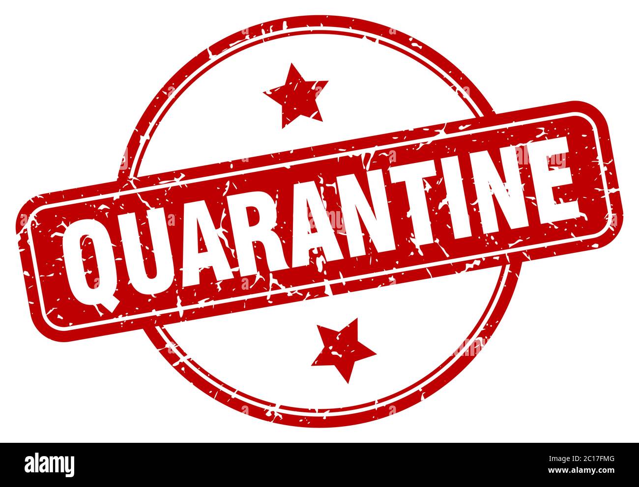 quarantine grunge stamp. quarantine round vintage stamp Stock Vector ...