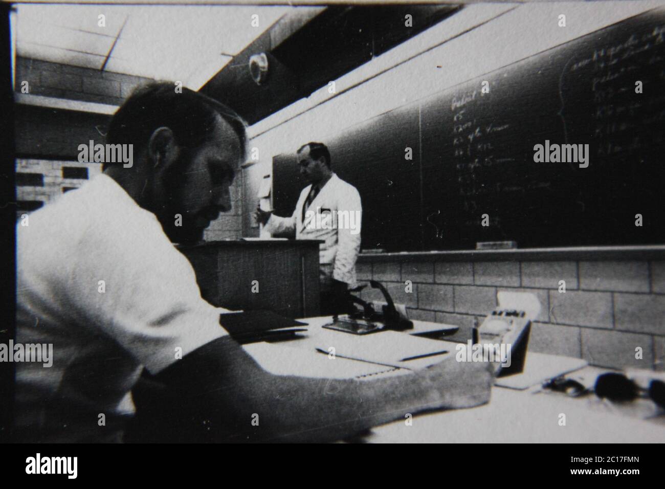Fine 70s vintage black and white extreme photography of a student ...