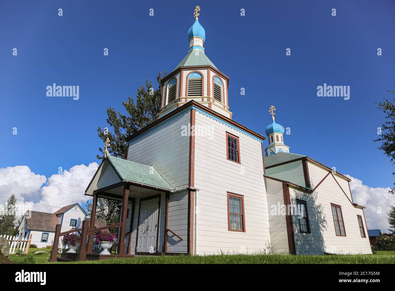 Kenai orthodox church holy assumption hi-res stock photography and ...